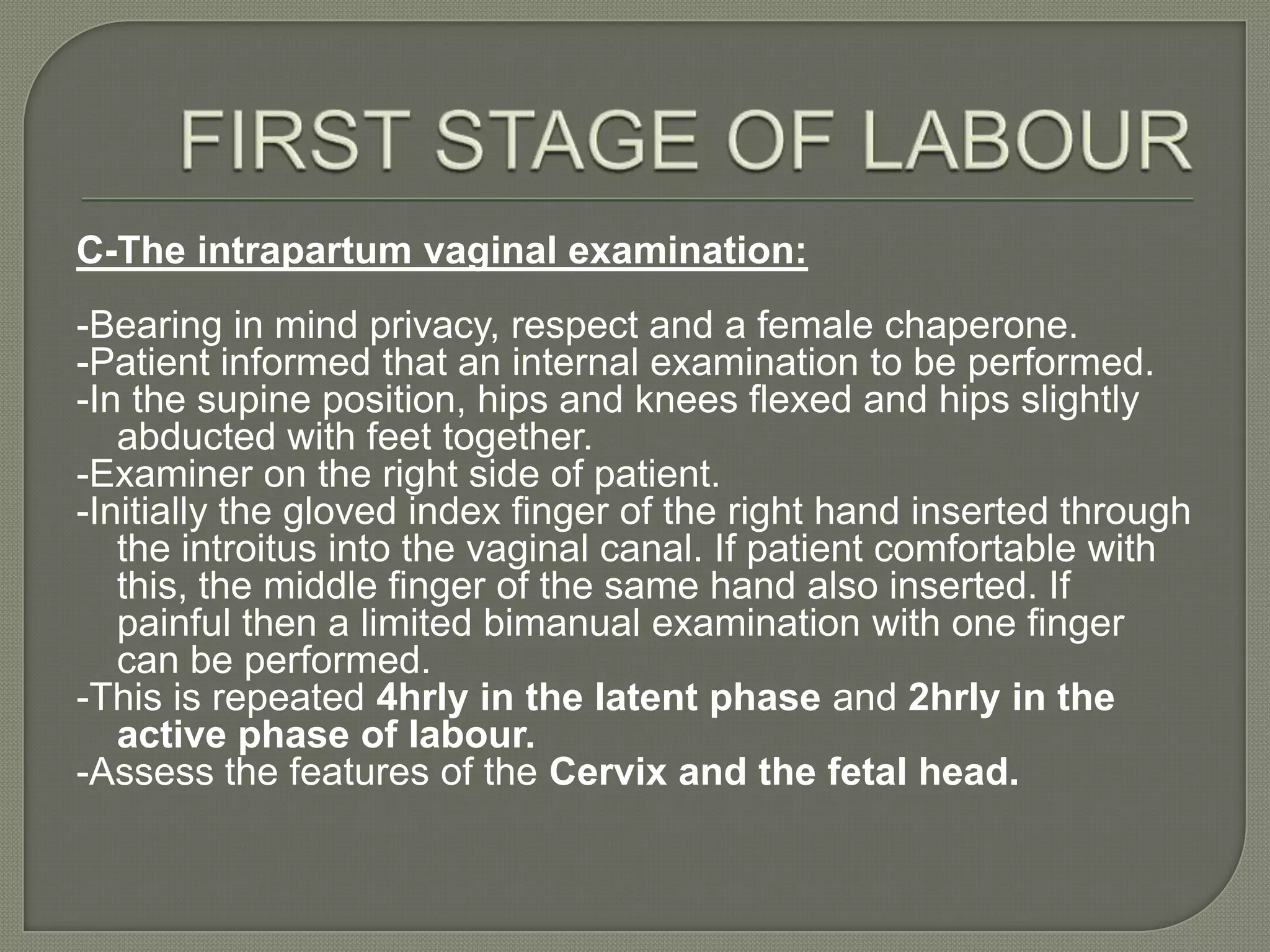 The obstetric examination ppt | PPTX