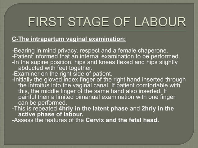 The obstetric examination ppt | PPTX