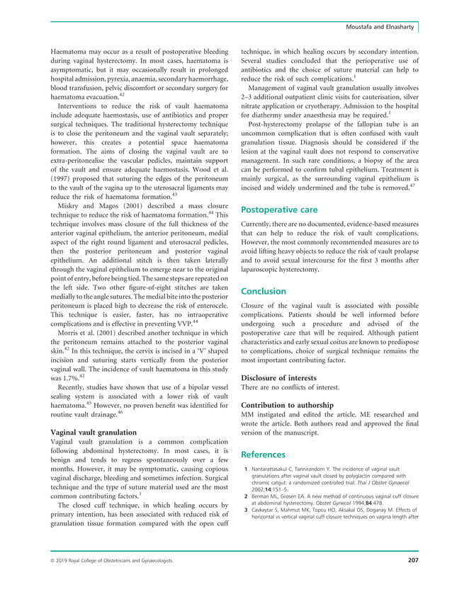 The Obstetric Gynaecologis - 2019 - Moustafa - Issues around vaginal ...