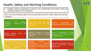 The Occupational Safety, Health and Working Conditions Code, 2020 ...
