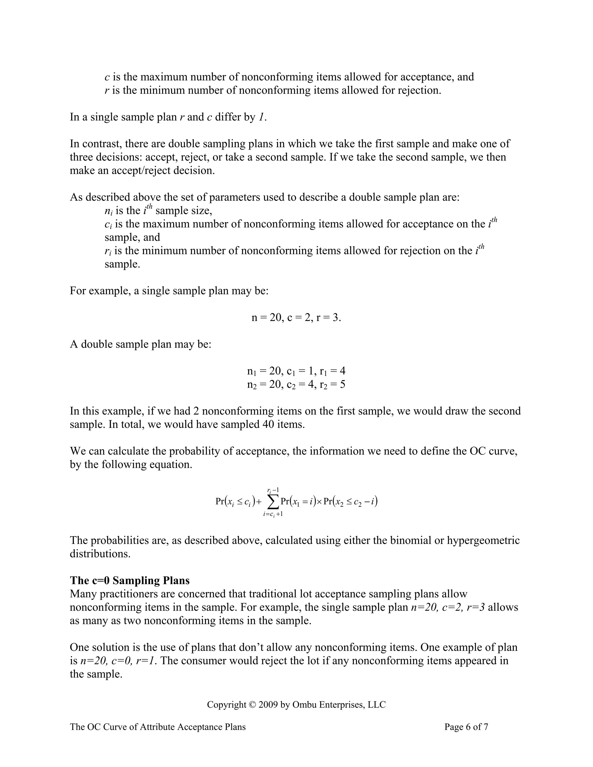 The oc curve_of_attribute_acceptance_plans | PDF