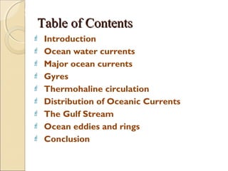 The Ocean Currents | PPT