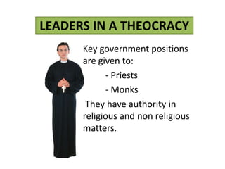 HISTORY YEAR 9 - THEOCRACY | PPTX