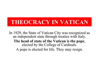 HISTORY YEAR 9 - THEOCRACY | PPTX