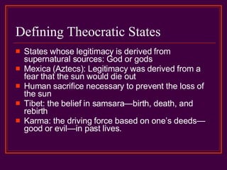 Theocratic States | PPT