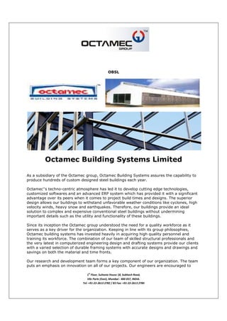 The Octamec Group Company Profile | PDF