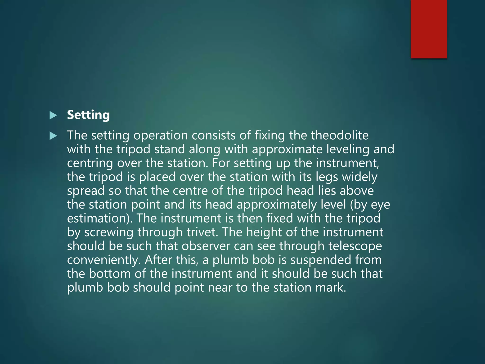 Theodolite & measurment | PPTX
