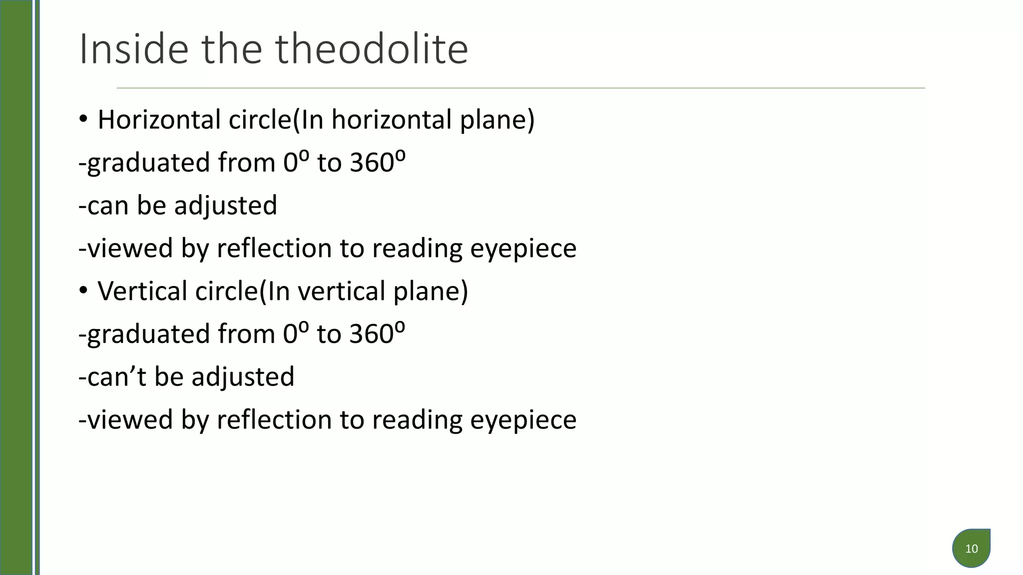 Theodolite and its working mechanism | PDF