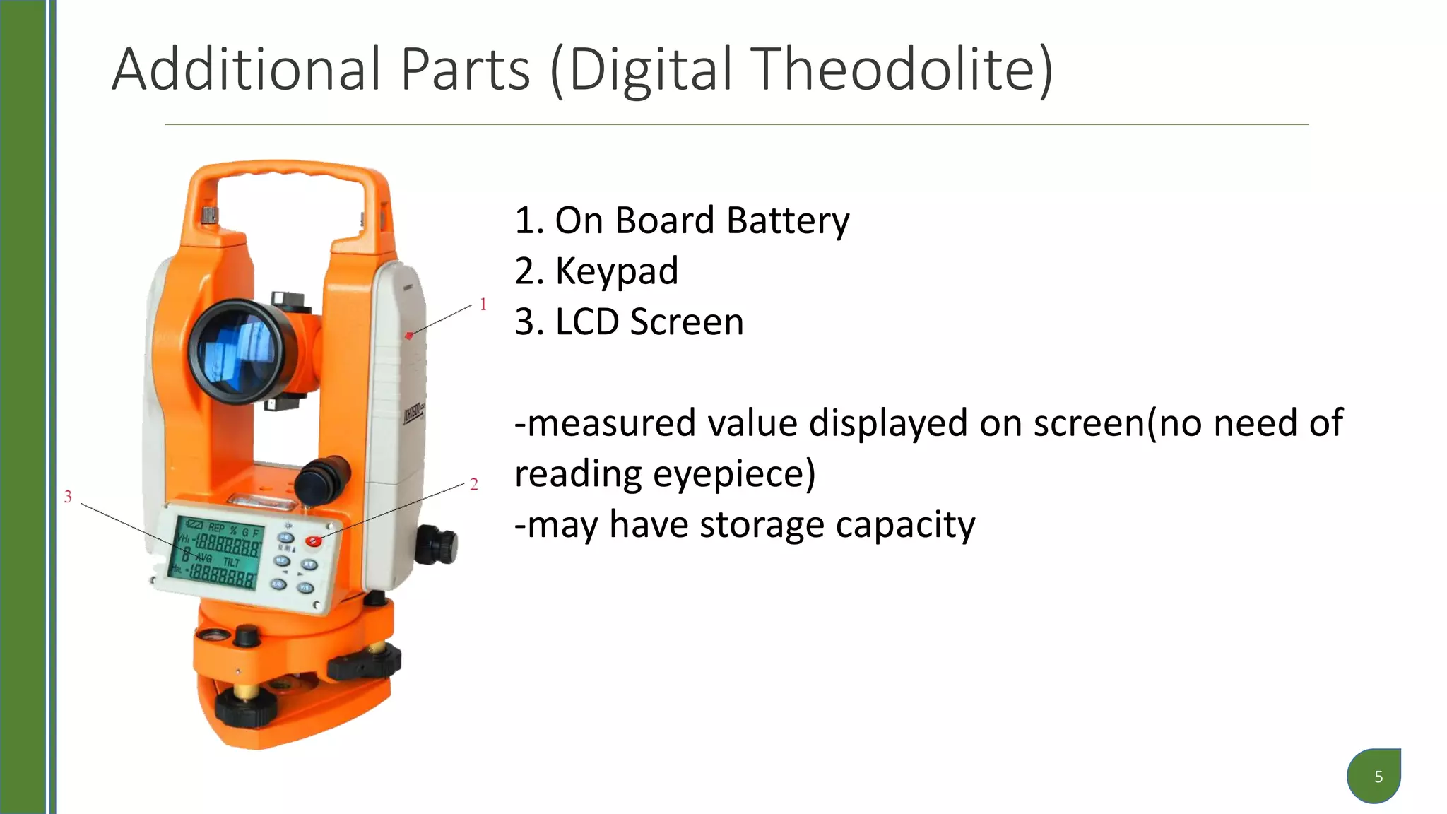 Theodolite and its working mechanism | PDF