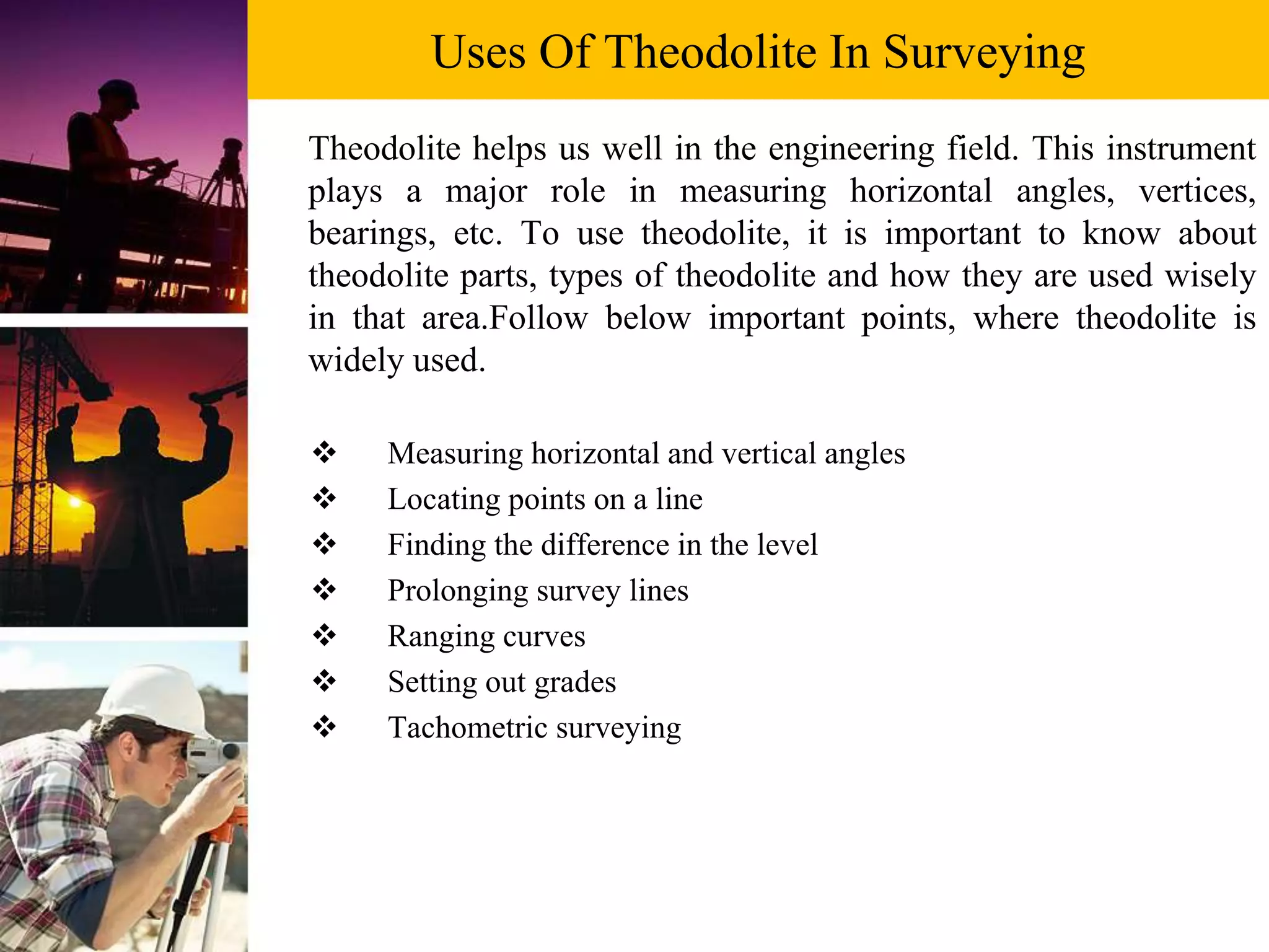 Guide about Theodolite Calibration Service which used in Surveying | PPTX