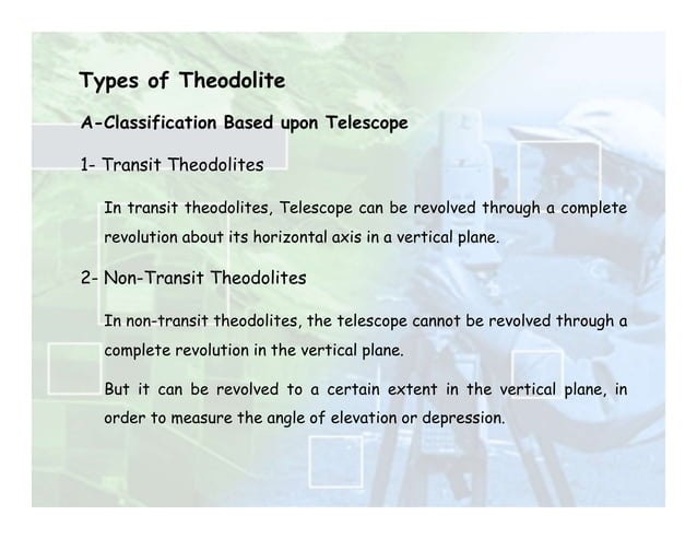 Theodolite lecture 1 1 | PDF