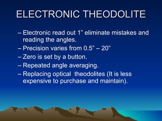 Theodolites | PPT