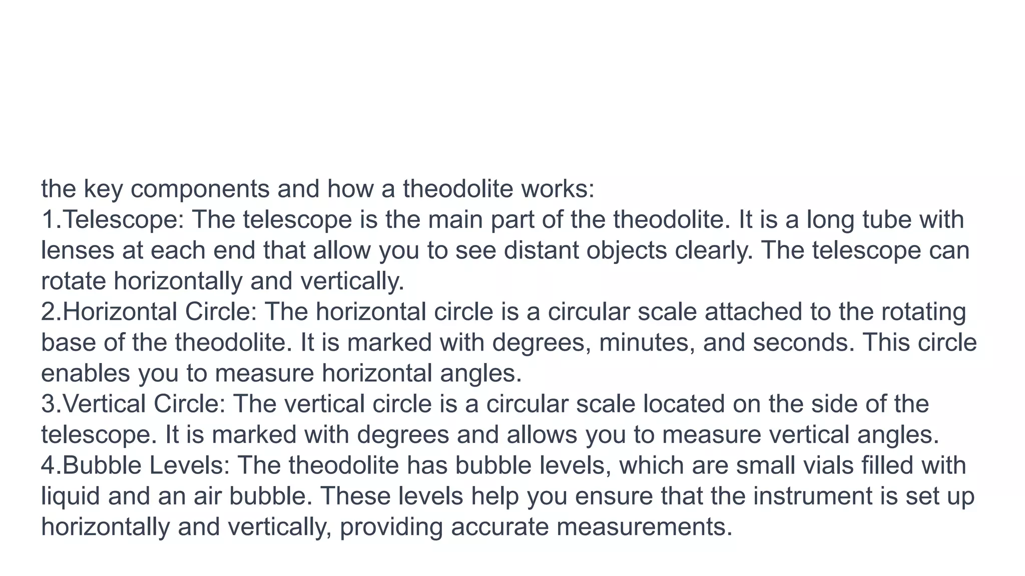 THEODOLITE sur.pptx | Geology | Science
