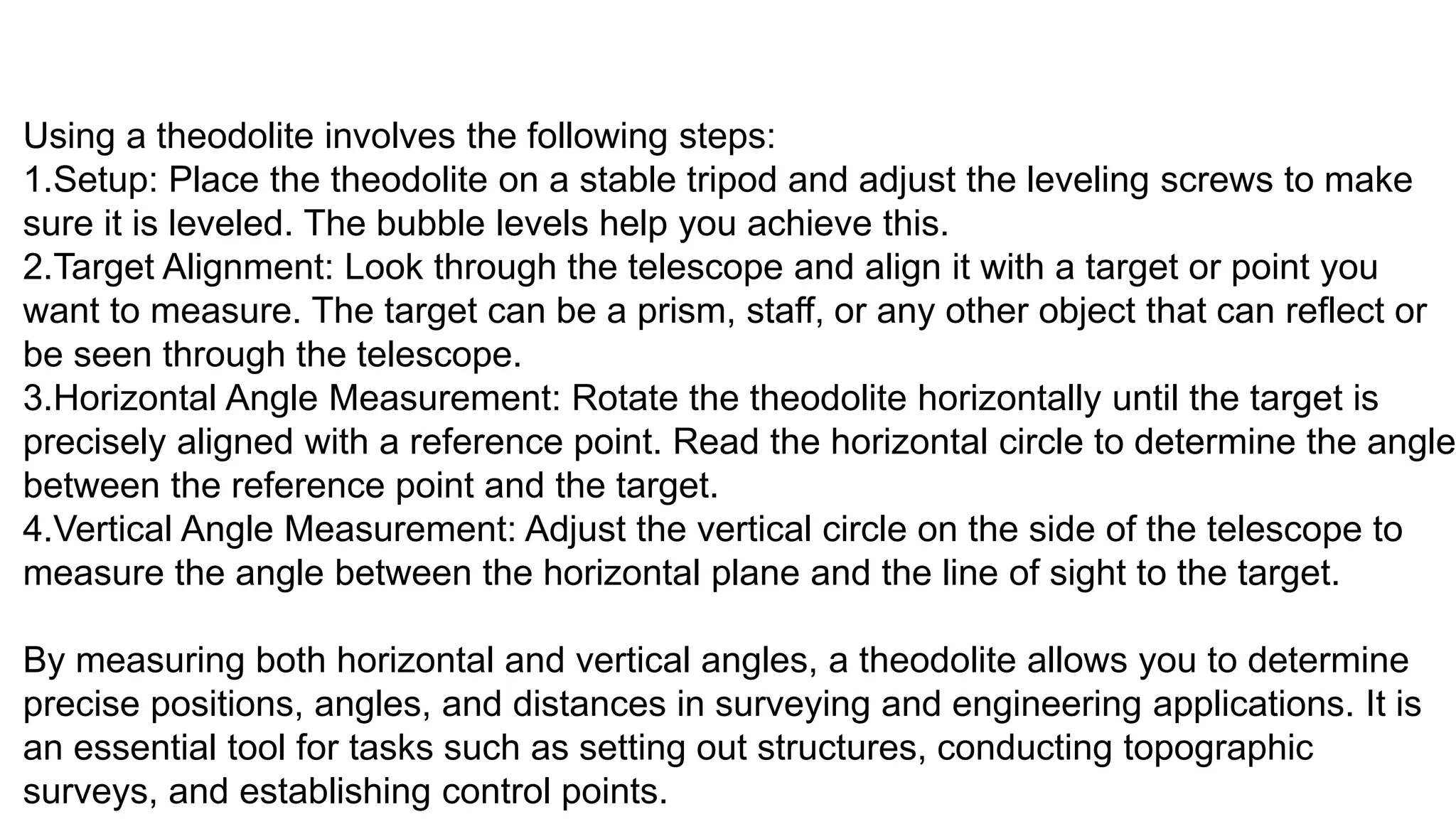 THEODOLITE sur.pptx | Geology | Science