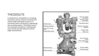 THEODOLITE sur.pptx | Geology | Science