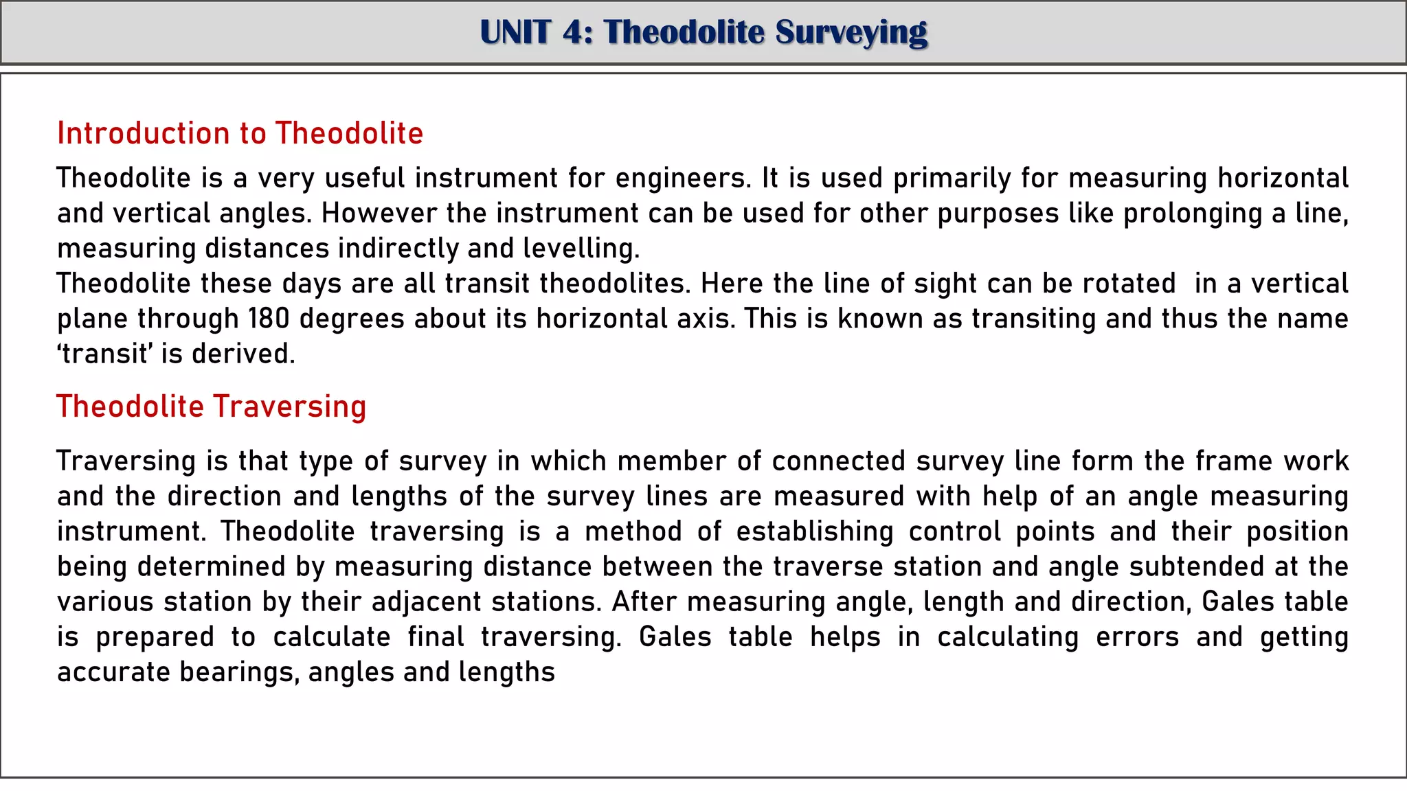 Theodolite surveying | PDF