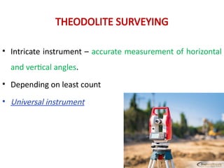 Introduction to theodolites and their components | PPTX
