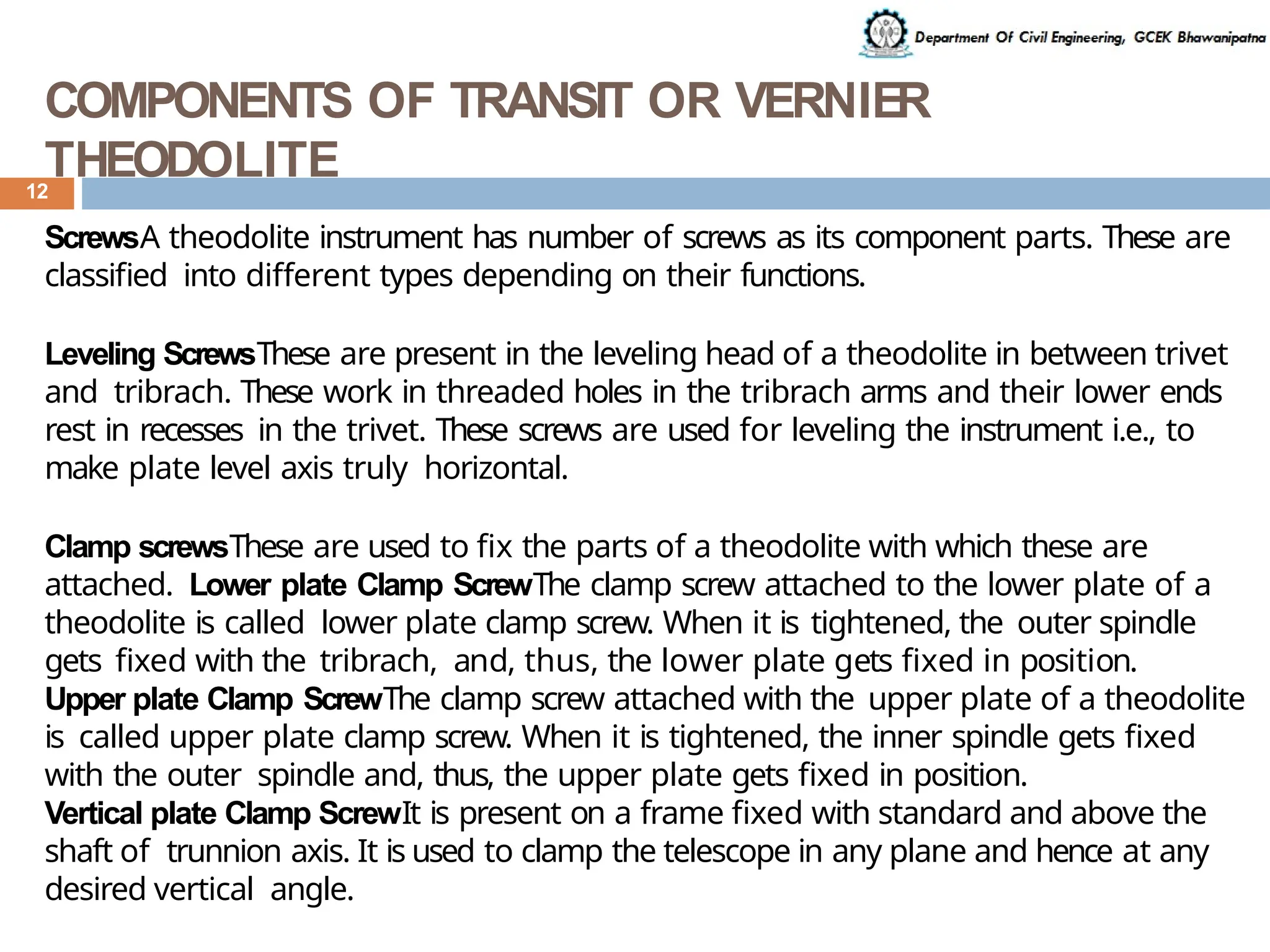 THEODOLITE AND TACHEOMETRIC SURVEYING - surveying | PPTX