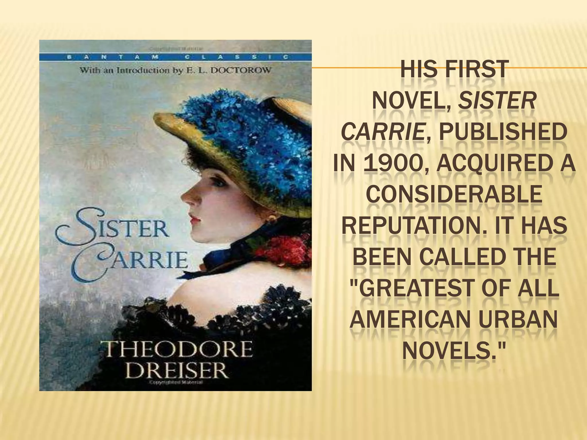 Theodore dreiser | PPTX