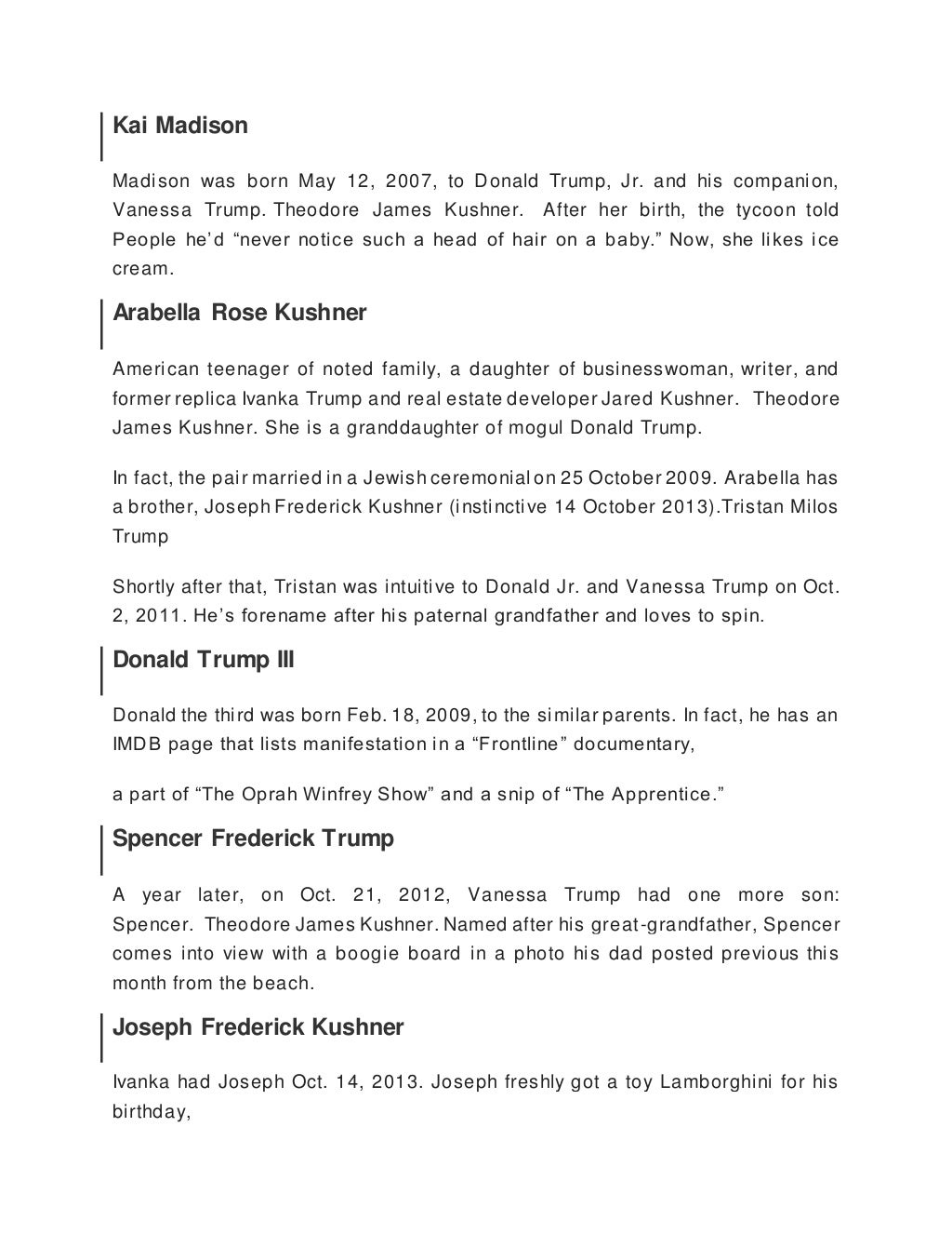 Theodore James Kushner | Jared Kushner Wedding