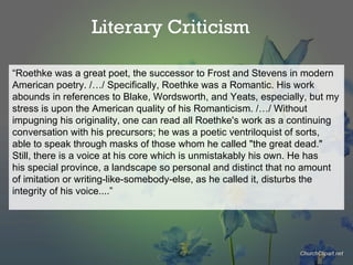 Theodore roethke powerpoint | PPT