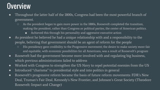 Theodore roosevelt and the presidency | PPT