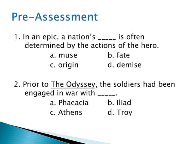 The Odyssey Introduction | PPT | Poetry | Books and Literature