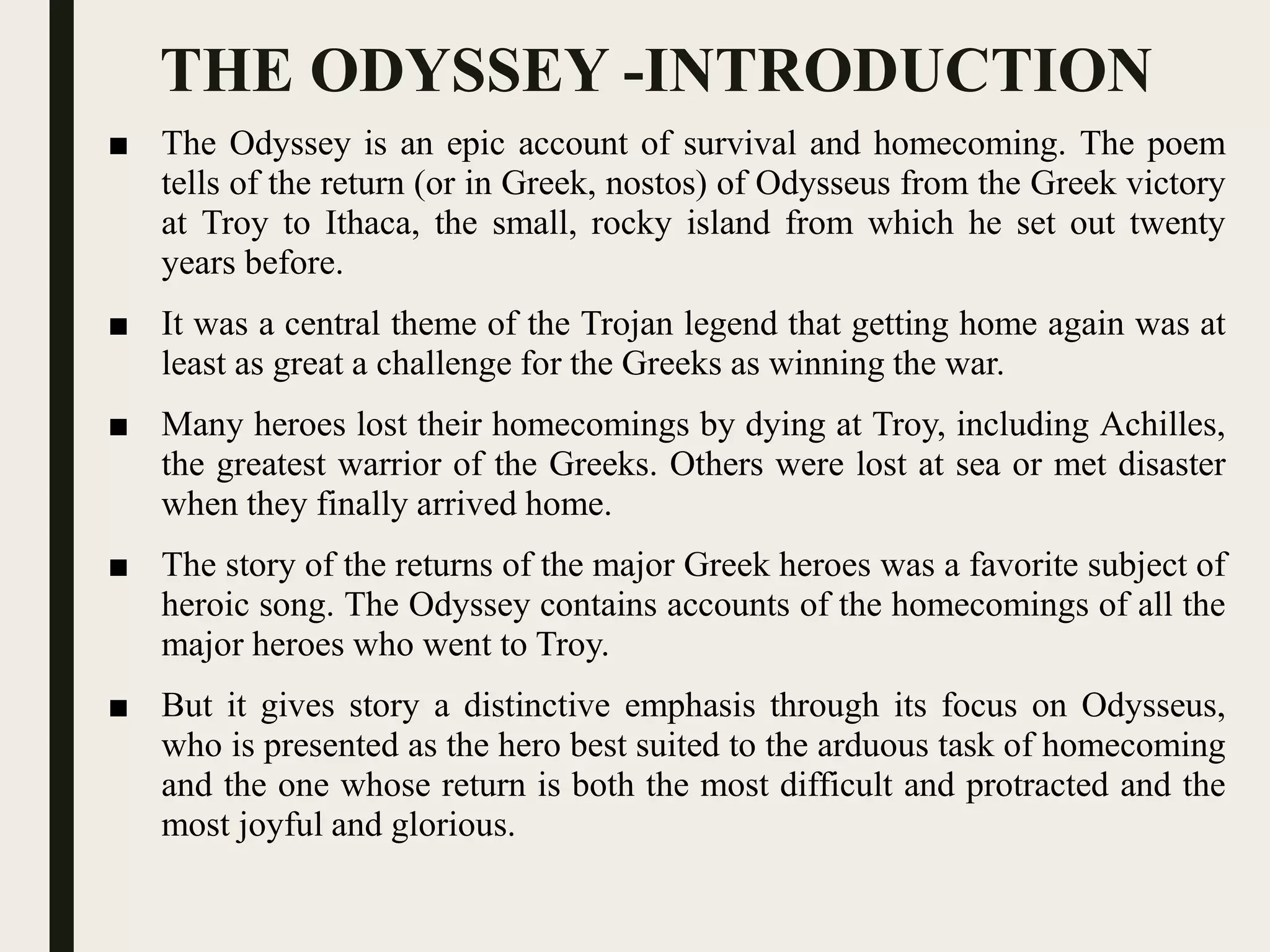 The Odyssey by Homer | PPTX