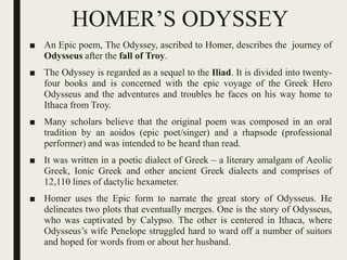 The Odyssey by Homer | PPTX
