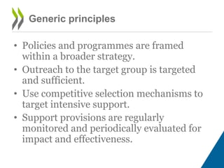 The OECD Policy Grid - Entrepreneurial skills | Access to finance ...