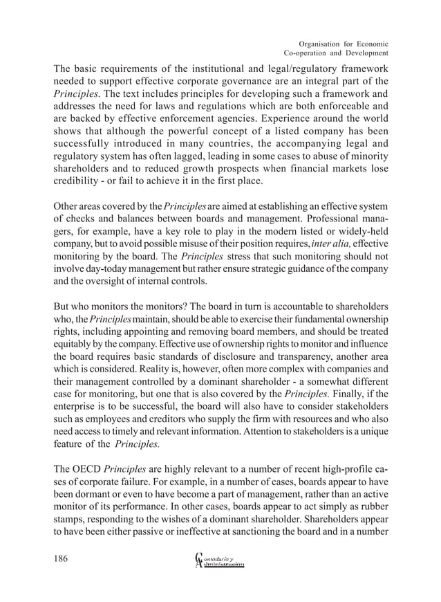 The OECD Principles of Corporate Governance | PDF | Financial ...