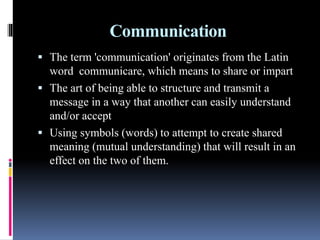 The office grapevine & management communication | PPTX