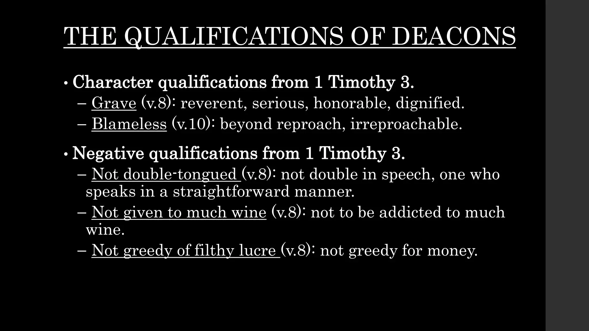 The office of a deacon | PPTX