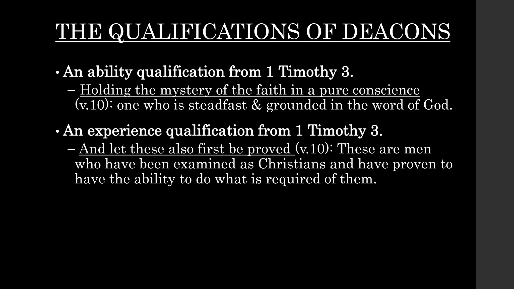 The office of a deacon | PPTX