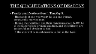 The office of a deacon | PPTX