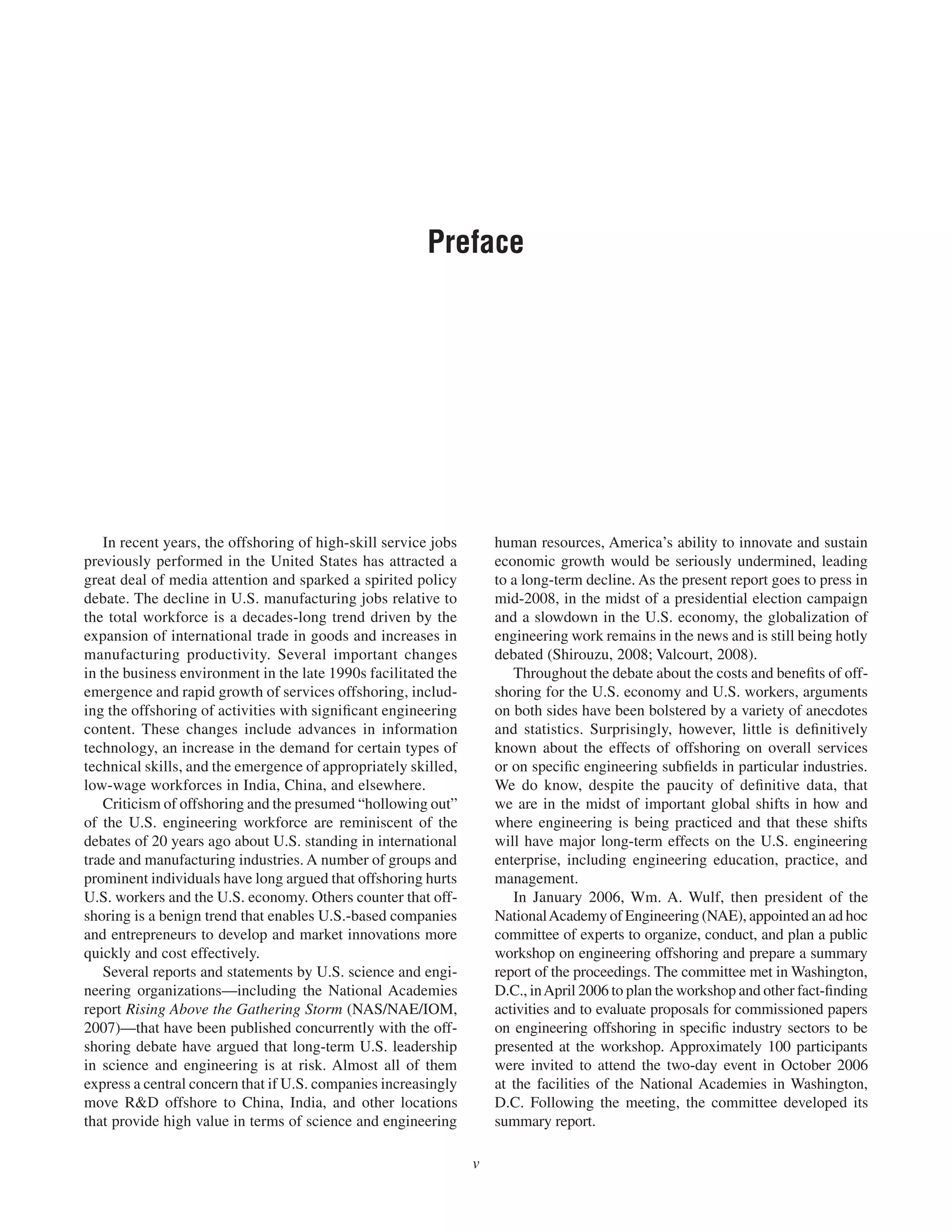 The offshoring of engineering facts, unknowns, and potential ...