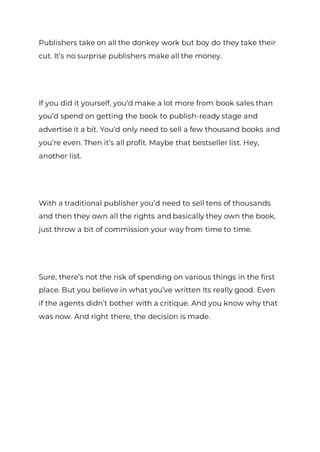 The offworld guide to self publishing - part 2 - the learning curve | DOCX