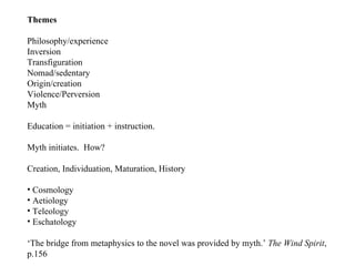 Michel Tournier - The Ogre - lecture slides | PPT