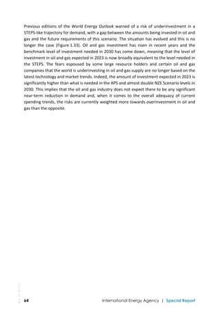 IEA Report: The Oil and Gas Industry in NetZero Transitions | PDF ...