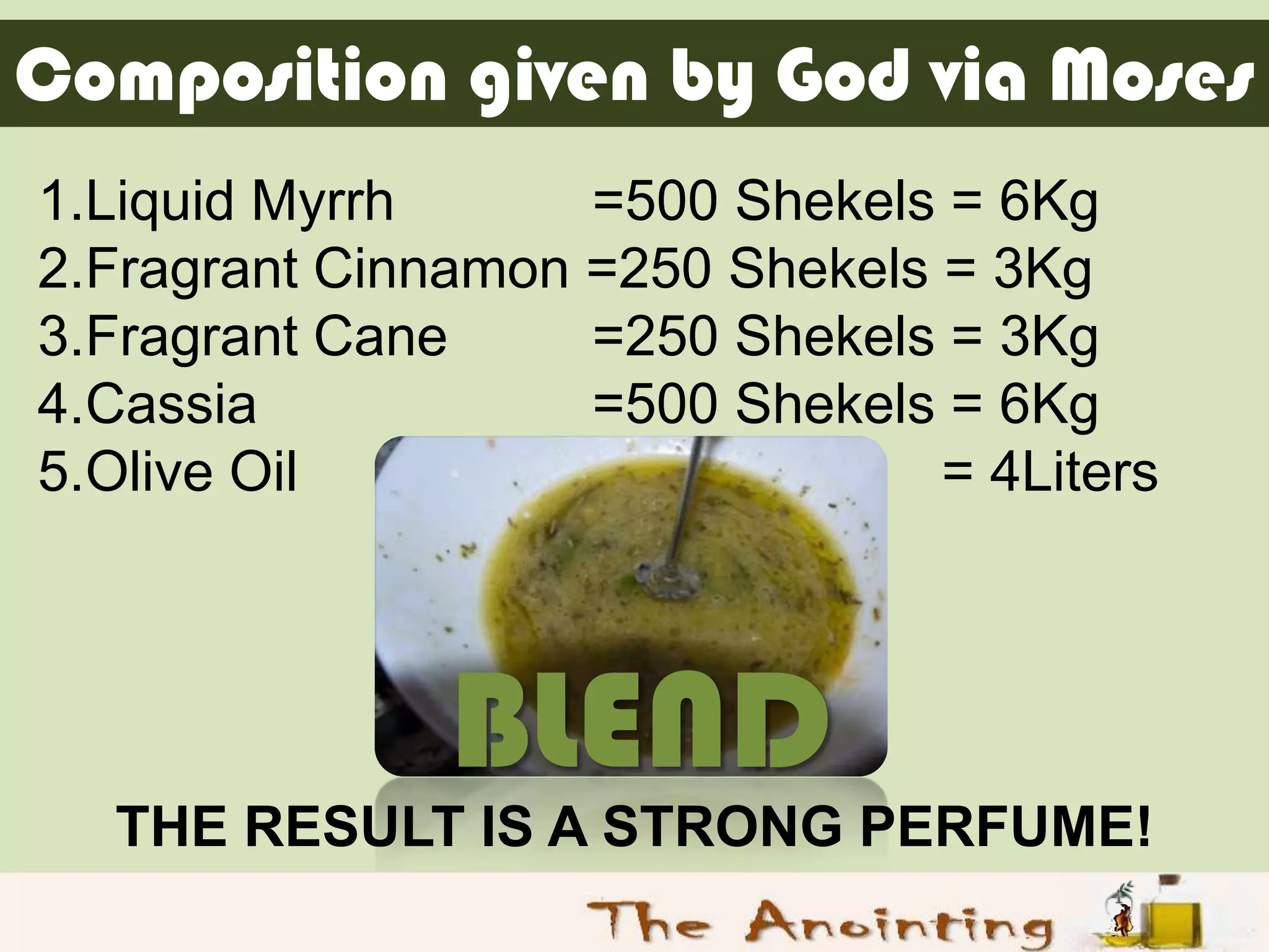The Oil Of Anointing, Baptism | PPSX