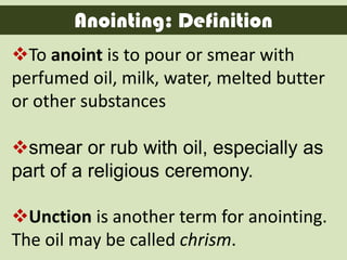 The Oil Of Anointing, Baptism | PPSX