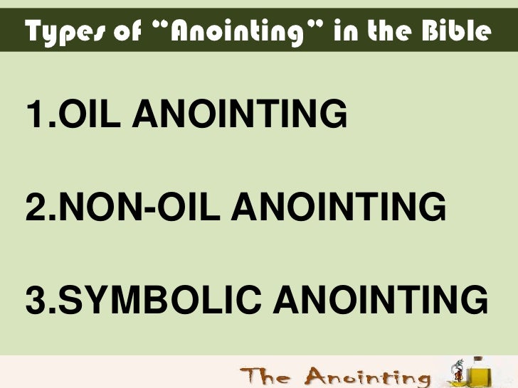 The Oil Of Anointing, Baptism