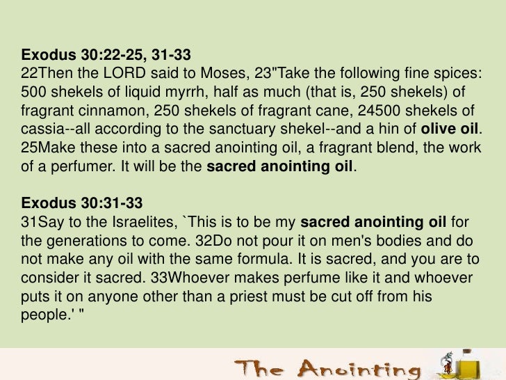 The Oil Of Anointing, Baptism