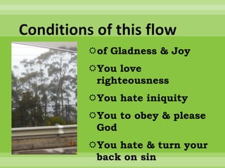 Encouraging Words The oil of gladness & joy | PPTX