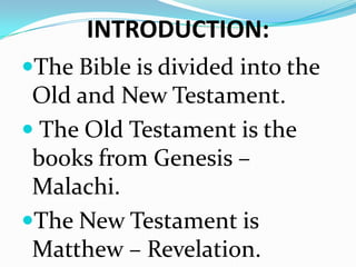 The old and new testament | PPTX