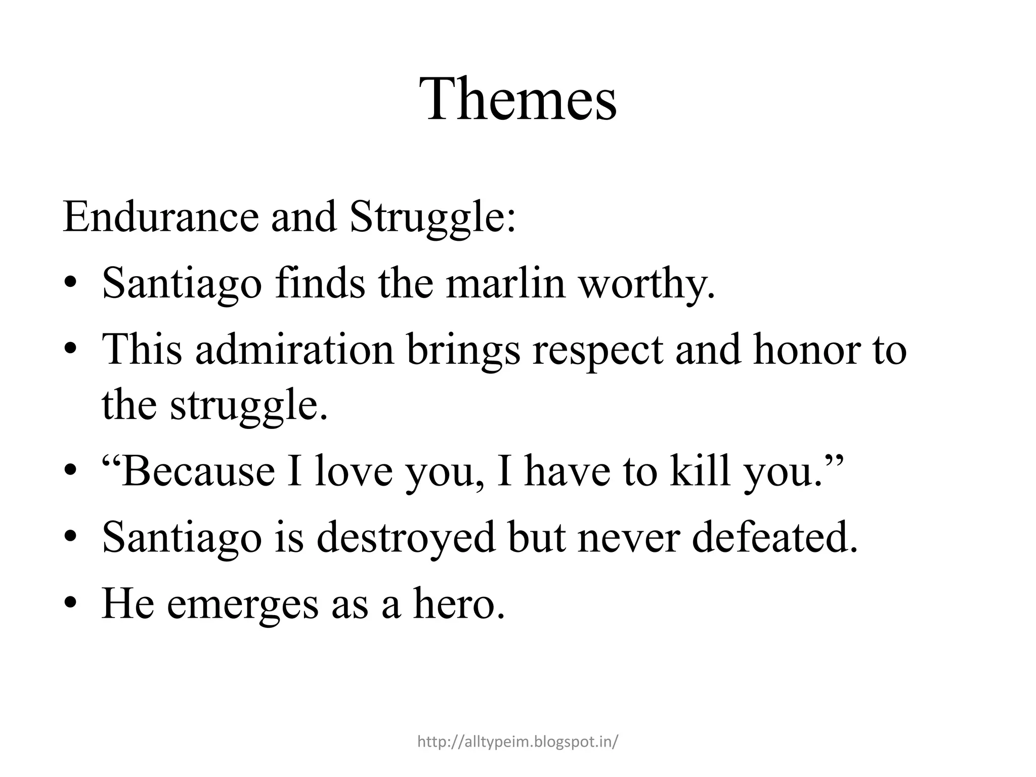 The old man and the sea | PPTX