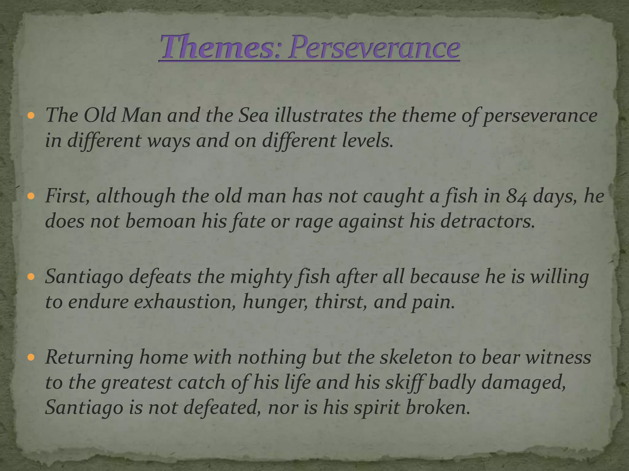 The old man the sea | PPT