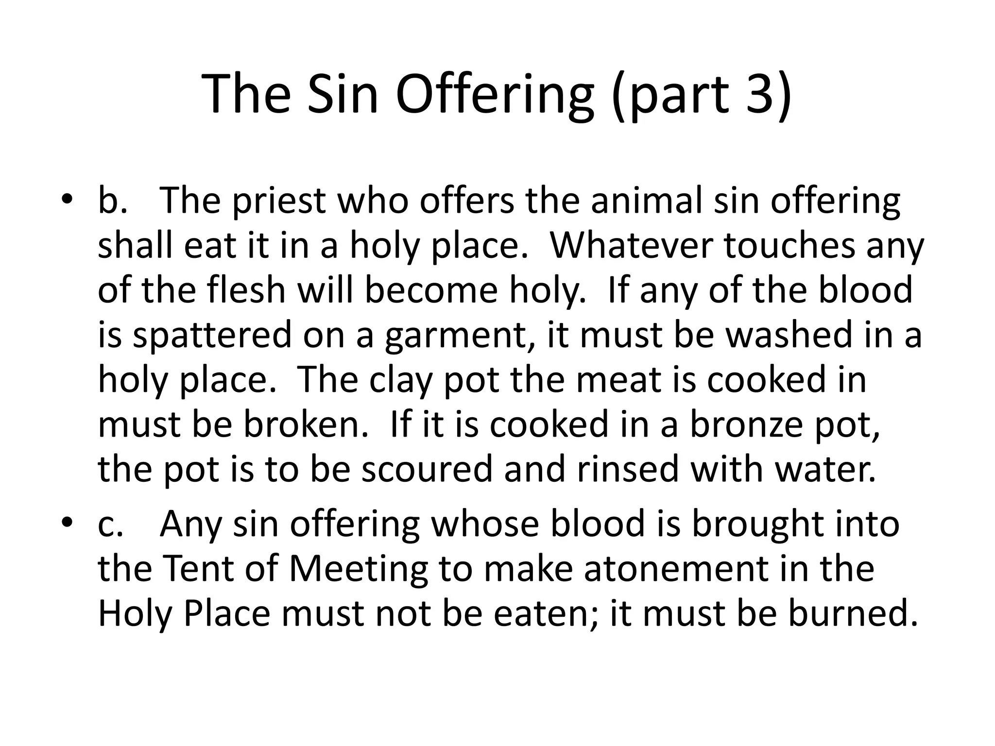 The Old Testament Sacrifices | PPTX