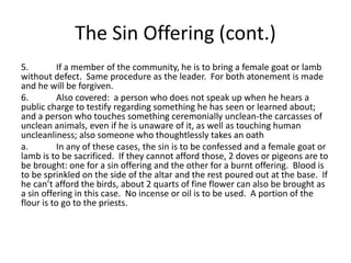 The Old Testament Sacrifices | PPTX