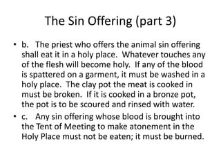 The Old Testament Sacrifices | PPTX